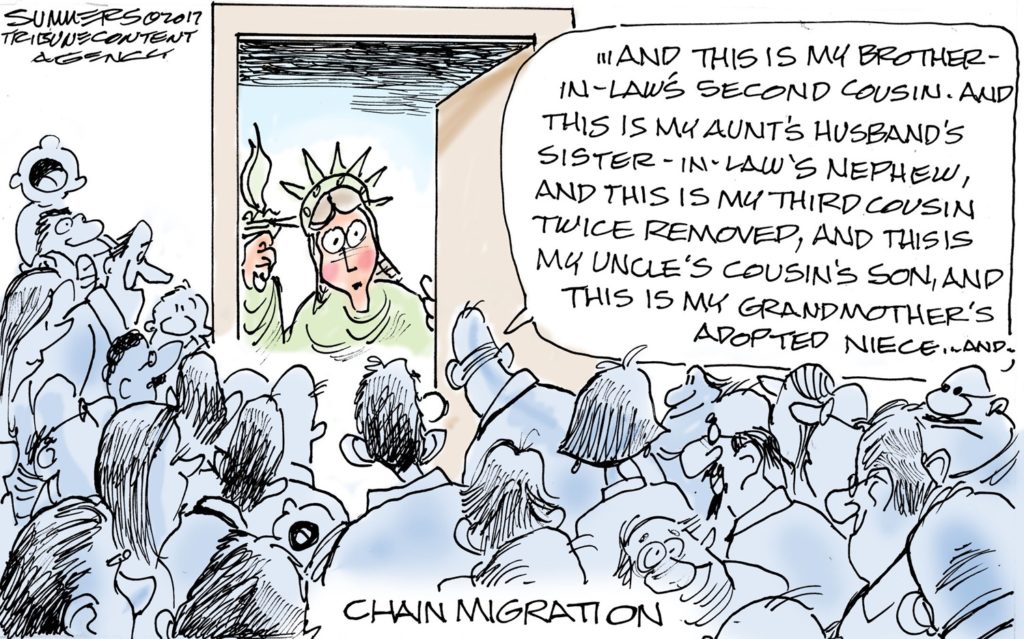 What we need is a “chain reaction” to “chain migration.” – Mr. Erickson ...
